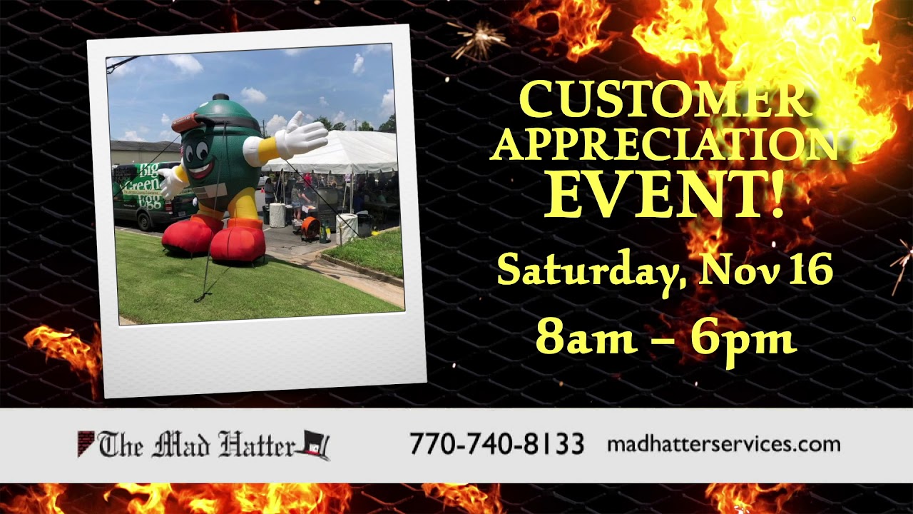 Fall Customer Appreciation Event 2019 MadHatter 15 Sec - YouTube