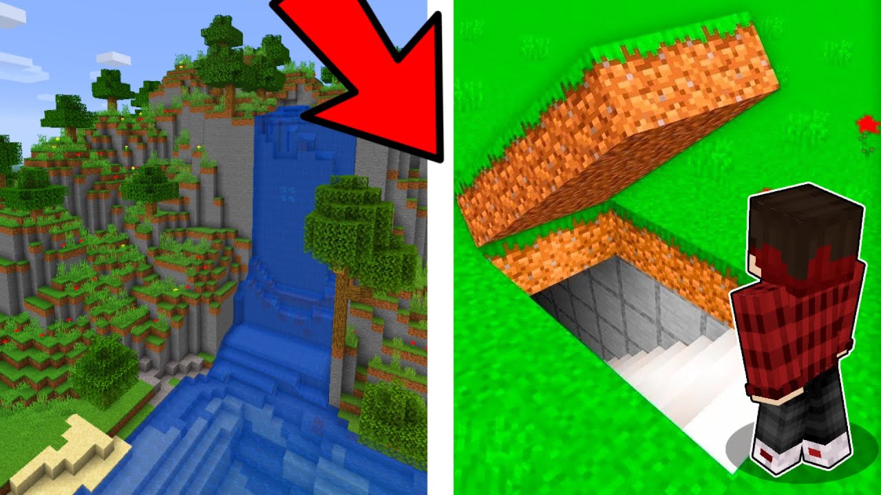 Como Hacer una BASE SECRETA en una Montaña en Minecraft - YouTube