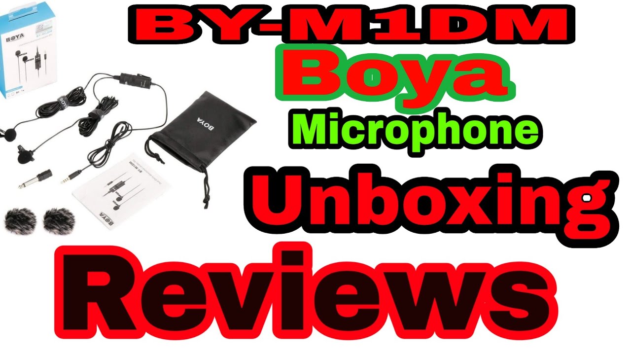 boya by-m1dm microphone Unboxing|reviews - YouTube