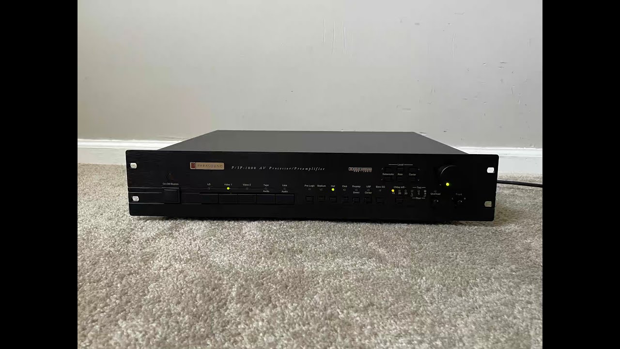 Parasound P/SP-1000 5.1 Home Theater Surround Processor Preamplifier ...