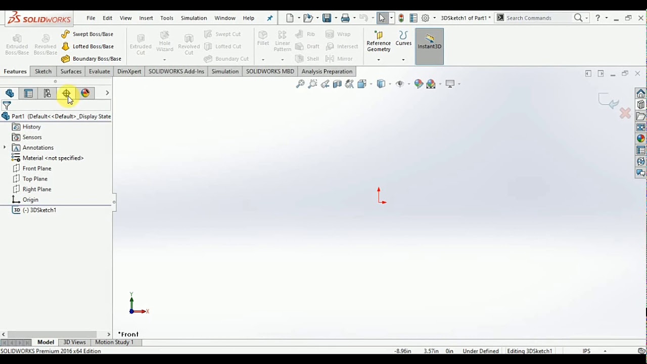 Part 2. (Basic Introduction) of solidworks2016 - YouTube
