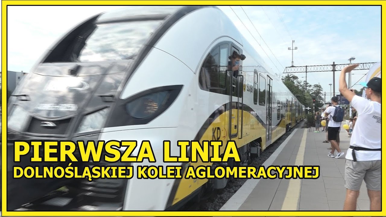 REGION. Pierwsza linia Dolnośląskiej Kolei Aglomeracyjnej - YouTube
