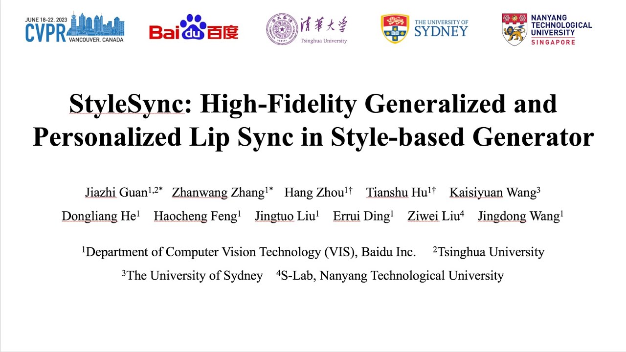 [CVPR2023] StyleSync: High-Fidelity Generalized and Personalized Lip ...