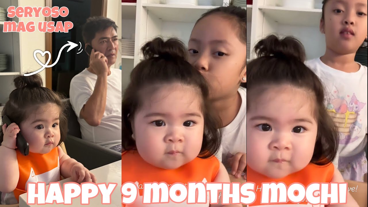 HAPPY 9TH MONTHS OLD BABY MOCHI 🥰 TALI NAPAKA SWEET KINATAHAN NG HAPPY BIRTHDAY ANG KANYANG ...