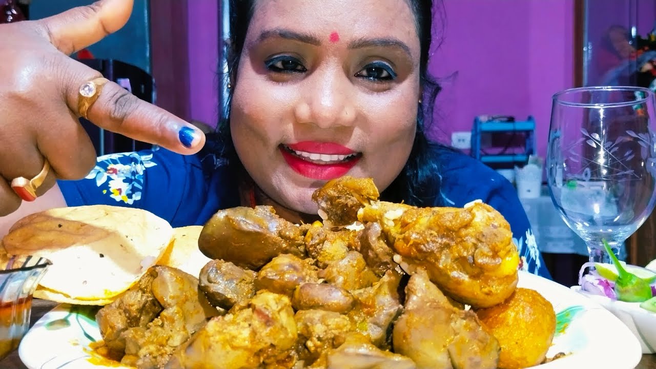 hot 🔥🥵🔥 and spicy chicken lever curry with chicken 🍗🍗🍗 ...
