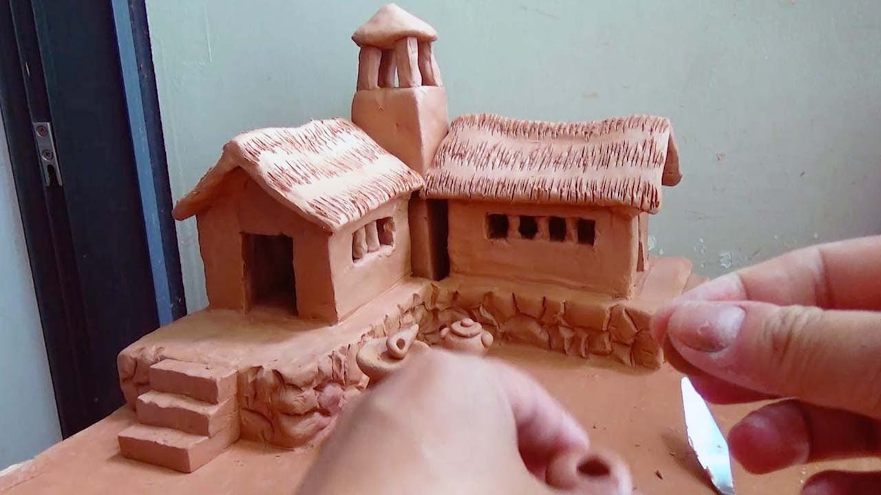 Clay Engineer Live Stream: Building Mini Rustic Country Cottage with ...