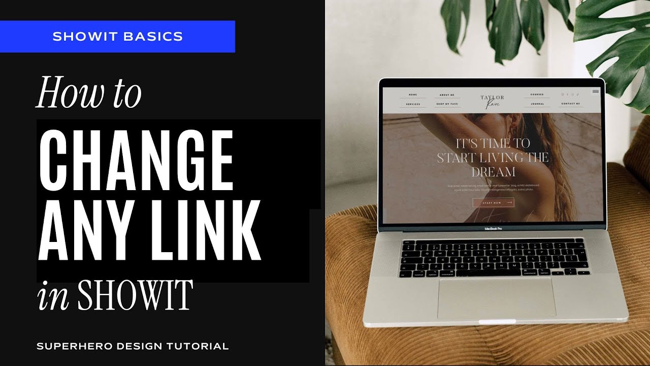 How to change links in Showit - YouTube