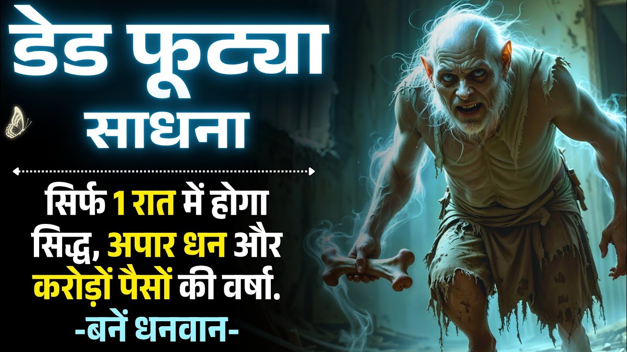 एक दिन की डेढ़ फुटिया साधना संपूर्ण श्मशानी सिद्ध मंत्र विधि विधान/ded ...