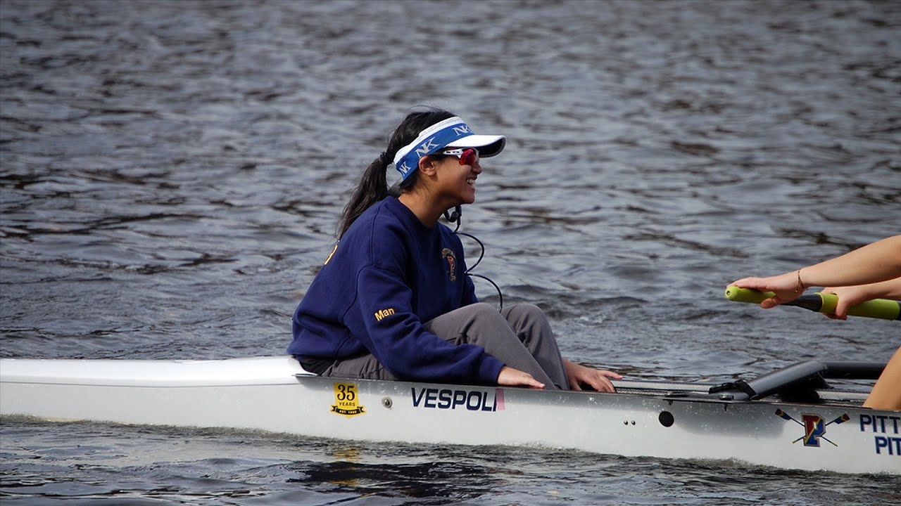 Shaila Man (coxswain) - HOCR 2023 - Youth W8+ (Pittsford Crew) 2023.10. ...