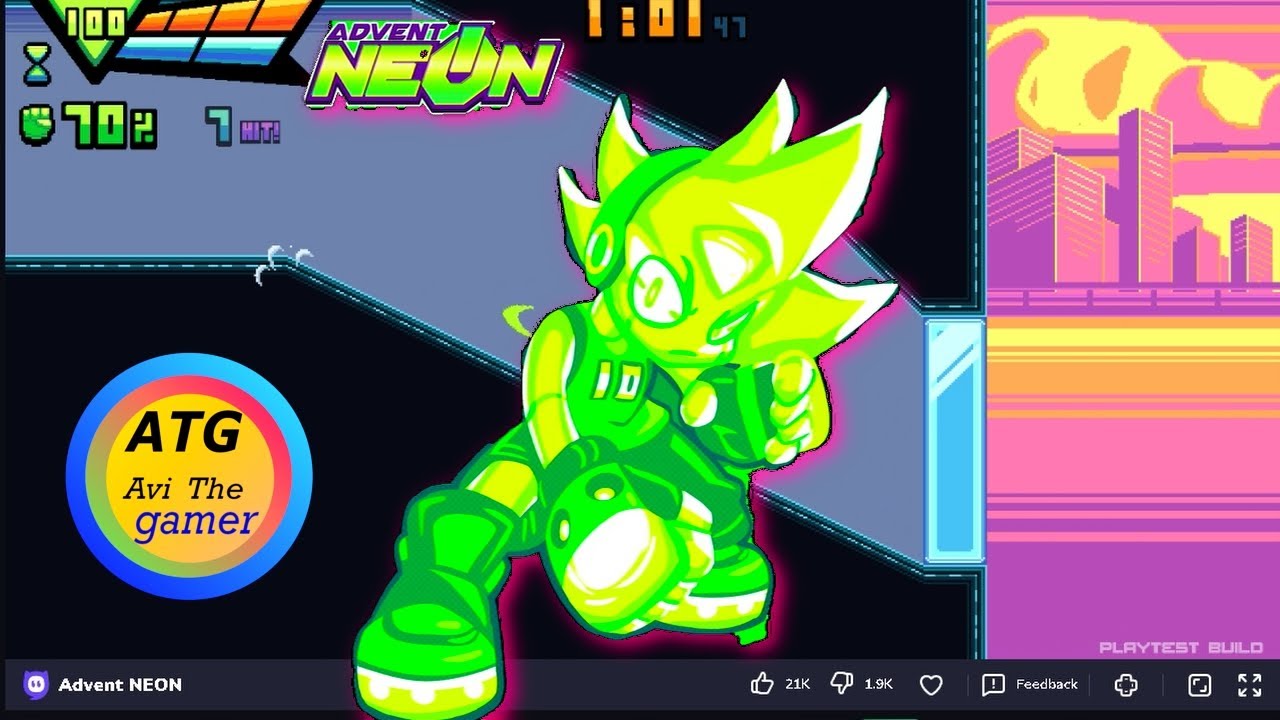 ADVENT NEON ( demo ) : THIS GAME IS WAY BETTER THAN SONIC GAME! - YouTube