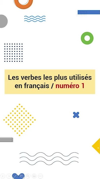 Les verbes les plus utilisés en français - numéro 1 - Être #Shorts ...