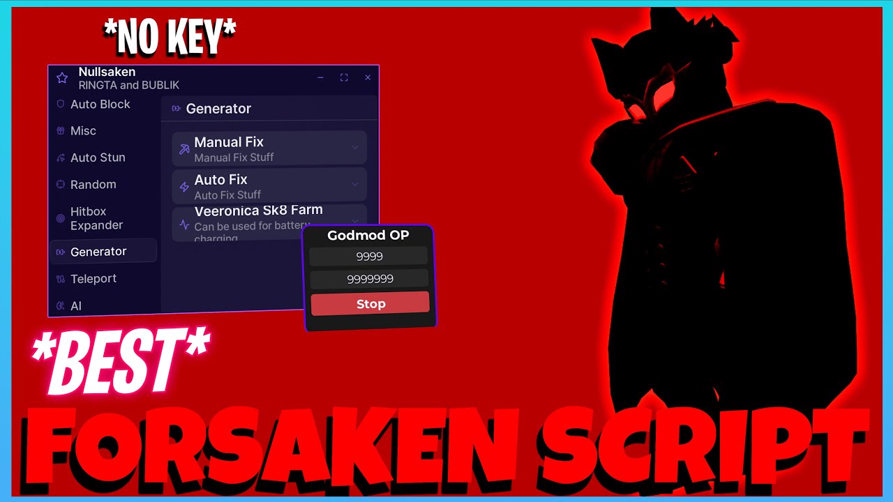 Forsaken Script - AI Farm, Auto AI Killer, Inf Stamina, Inf Speed, Auto ...