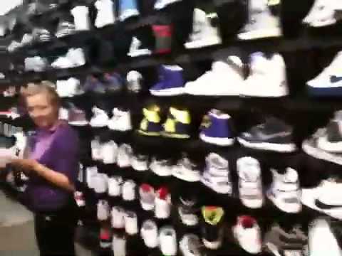 Times Square Footlocker Nike Wall - YouTube