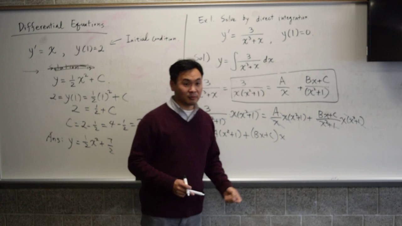 Introduction to Differential Equations 1: Direct integration - YouTube