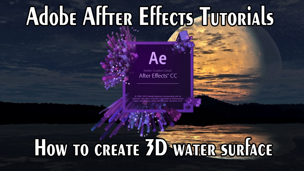 How to create 3D water surface in After Effects - YouTube