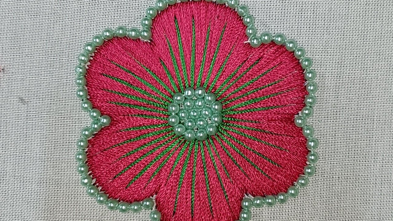 Flower design Hand Work flower design Embroidery flower design Hand ...