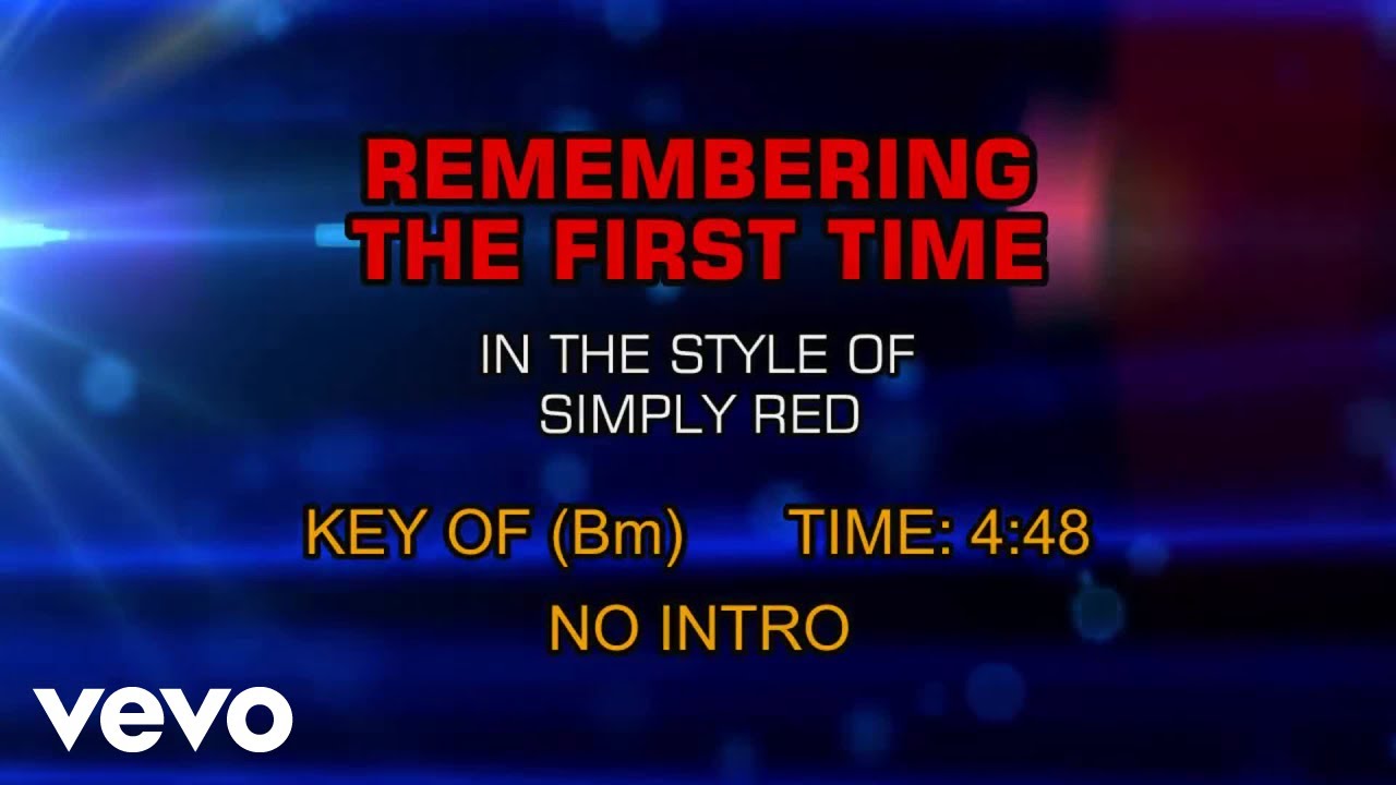 Simply Red - Remembering The First Time (Karaoke) - YouTube