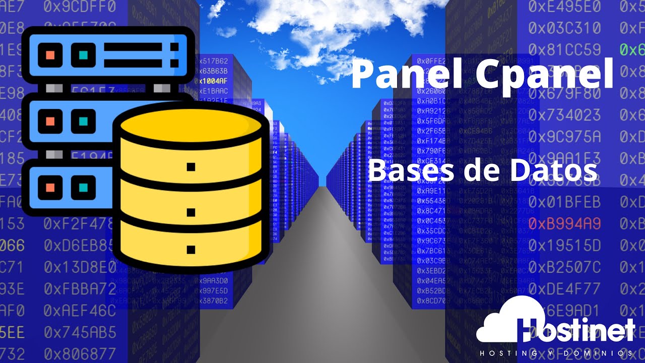 Hostinet: Sección Bases de Datos del panel de control Cpanel - YouTube