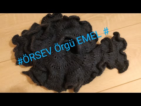 Fular,atkı ,kaşkol, ÇOK KOLAY, bir okadarda gösterişli. Fırfırlı, volanlı,kıvırcık🌹🧿iki şişle örgü