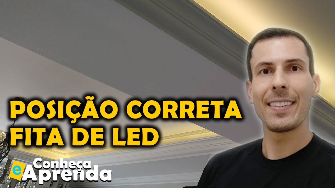 Teto de gesso com LED | Instalar FITA LED na POSIÇÃO CORRETA - YouTube