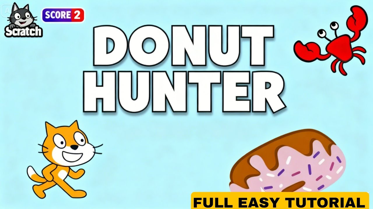 DONUT HUNTER DI SCRATCH | SCRATCH MAPEL INFORMATIKA - YouTube