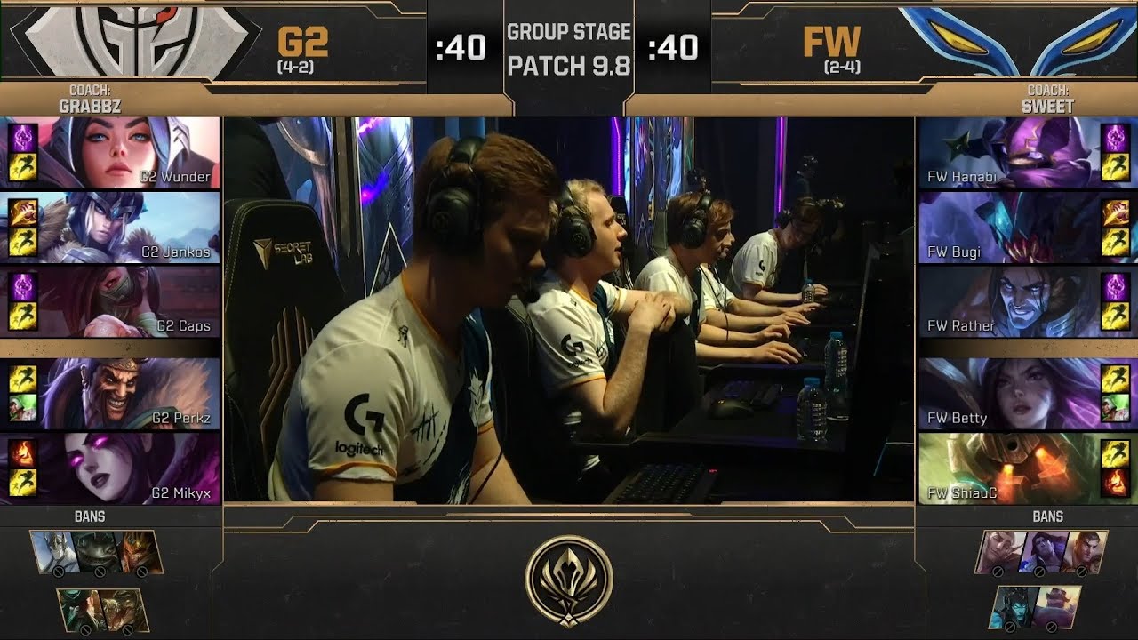 【MSI季中冠軍賽】小組賽 第四天 G2 vs FW - YouTube