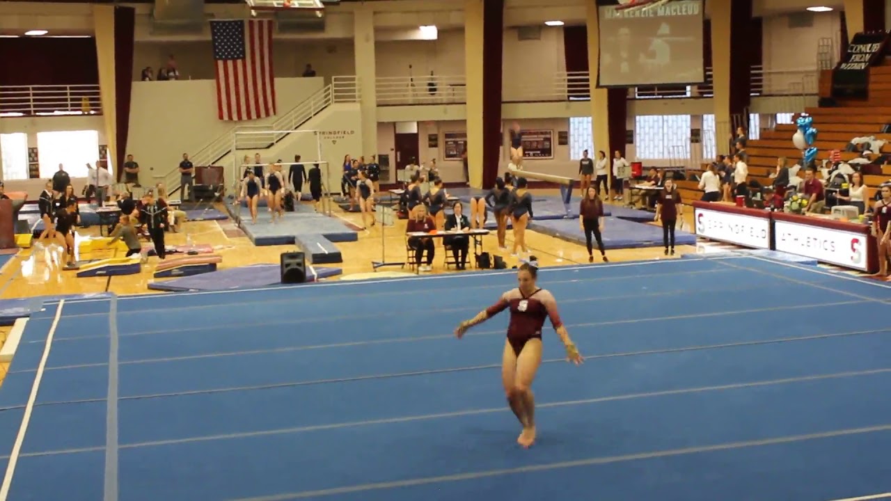 Mackenzie MacLeod Springfield College Gymnastics Floor Exercise 1 12 20 ...