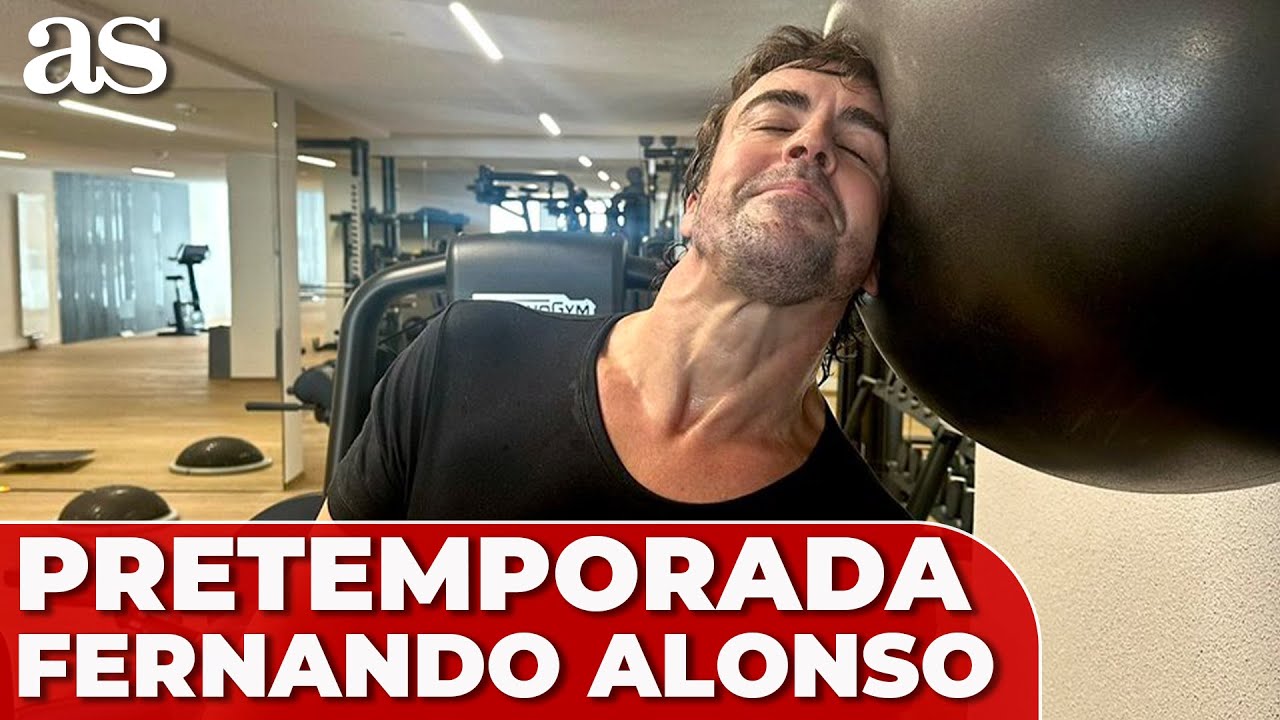 FERNANDO ALONSO y su PRETEMPORADA para la FÓRMULA 1: GIMNASIO y ESQUÍ ...