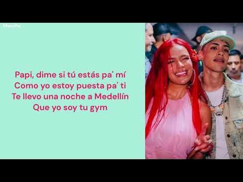 KAROL G & Cris MJ - Una Noche En Medellín Remix (Letra/Lyrics ...