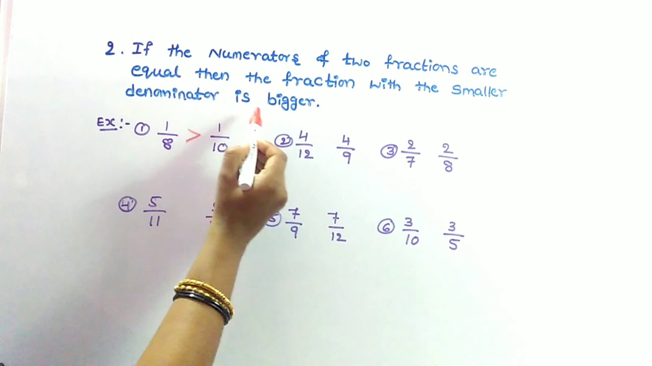 ICSE Grade-4 Mathematics Chapter-Understanding Fractions - YouTube