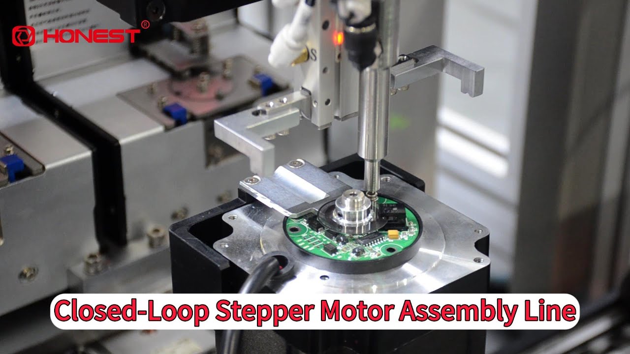 Closed-Loop Stepper Motor Assembly Line - YouTube