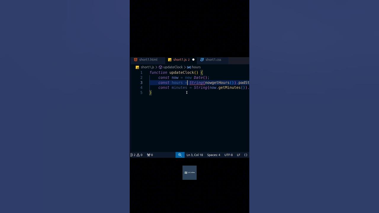 Html And Css Digital Clock Javascripttutorial Programming Html5css3 4271