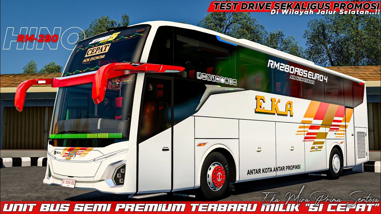 Bus EKA JETBUS 5 Test Drive & Promosi di Wilayah Jalur Selatan | ETS 2 ...