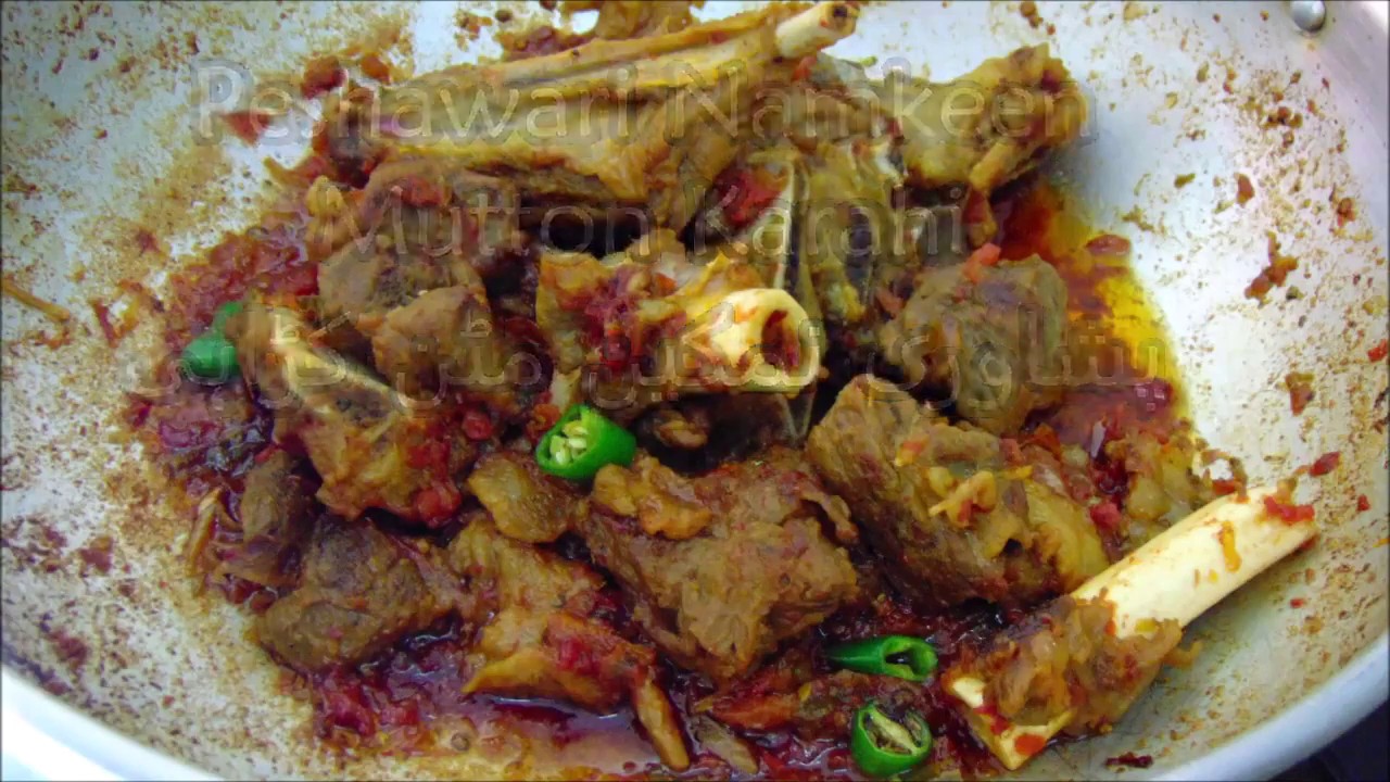 Namkeen Mutton Karahi Peshawari Style - YouTube