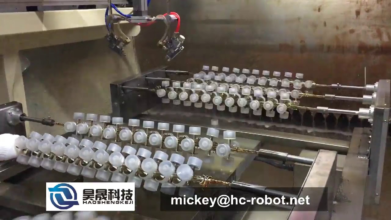 spray painting robot for plastic parts - YouTube