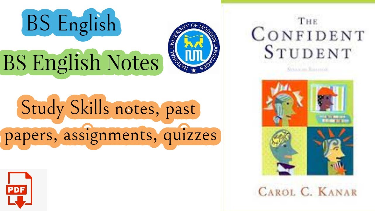 BS English Notes | Study Skills notes - YouTube