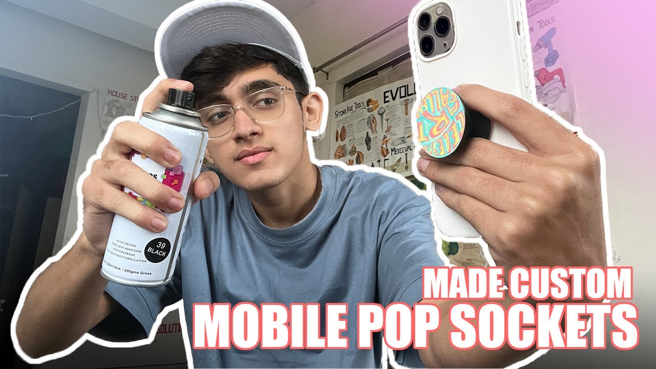 CUSTOMISING MOBLIE POP SOCKETS WITH POSCA MARKERS - YouTube