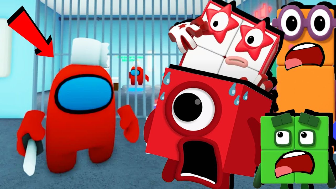 Numberblocks ESCAPE AMONG US BARRY'S PRISON RUN in Roblox! - YouTube