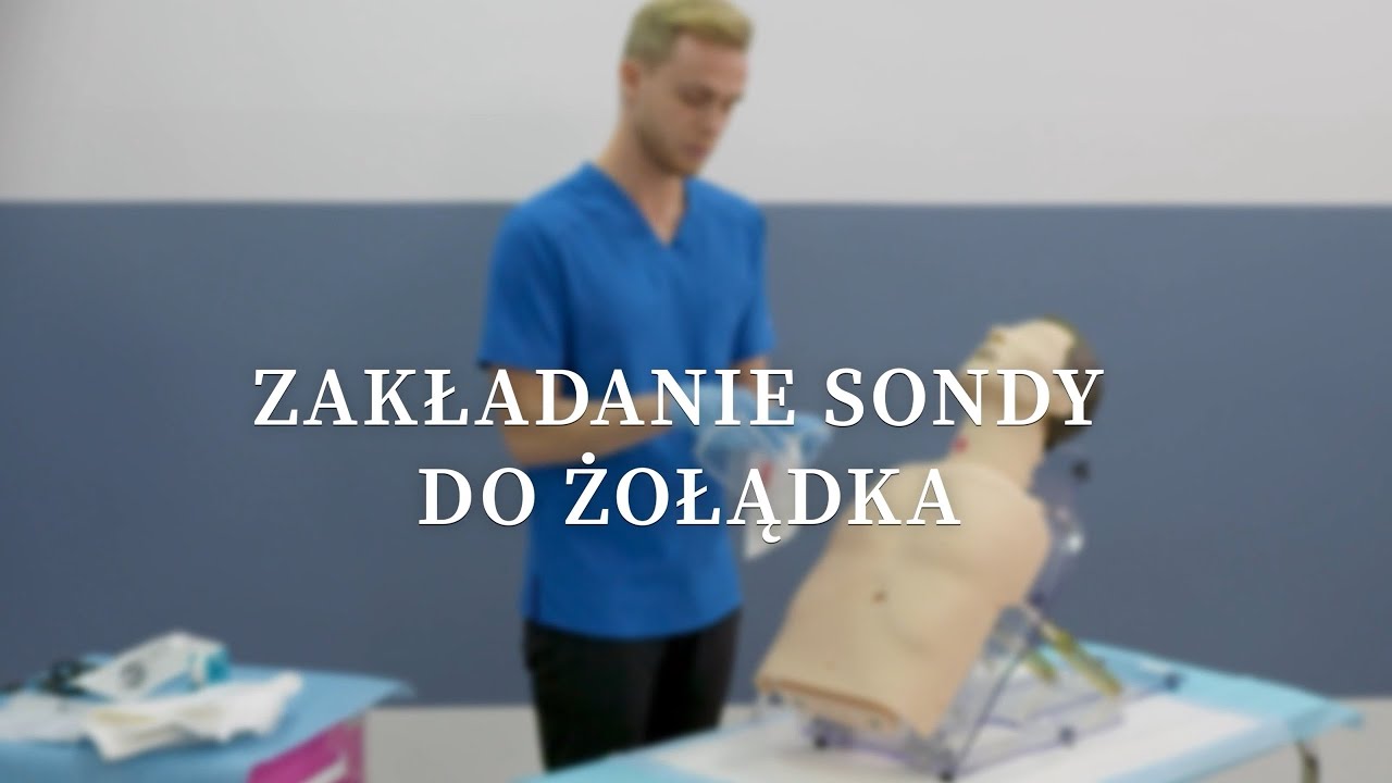Zakładanie sondy do żołądka - YouTube