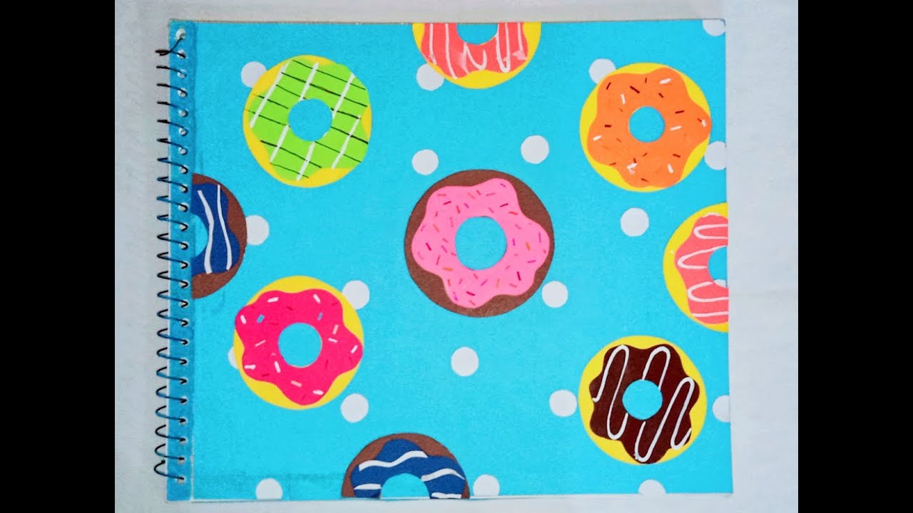 Easy Diy Notebook Cover Idea For Back To School!! Donut Notebook