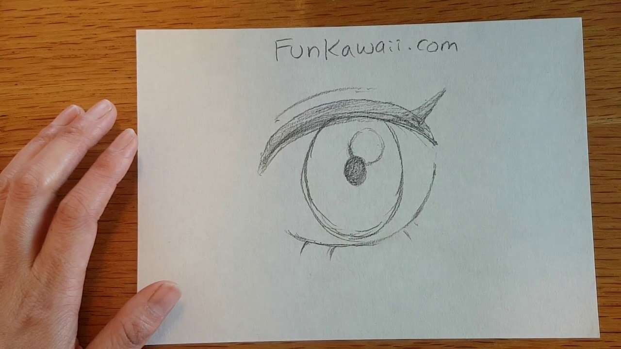 How To Draw Anime Girls Eyes Step By Step Tutorial Youtube