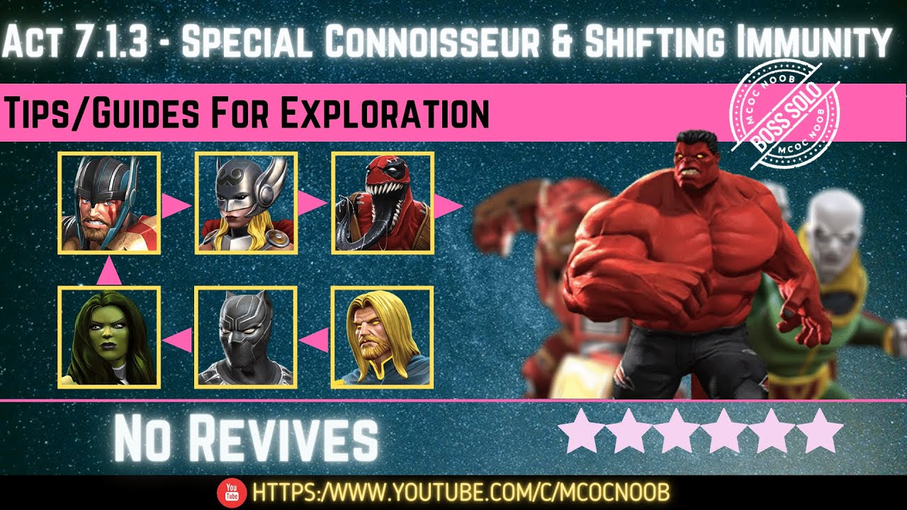 MCOC: Act 7.1.3 - Special Connoisseur & Shifting Immunity -Tips/Guide ...