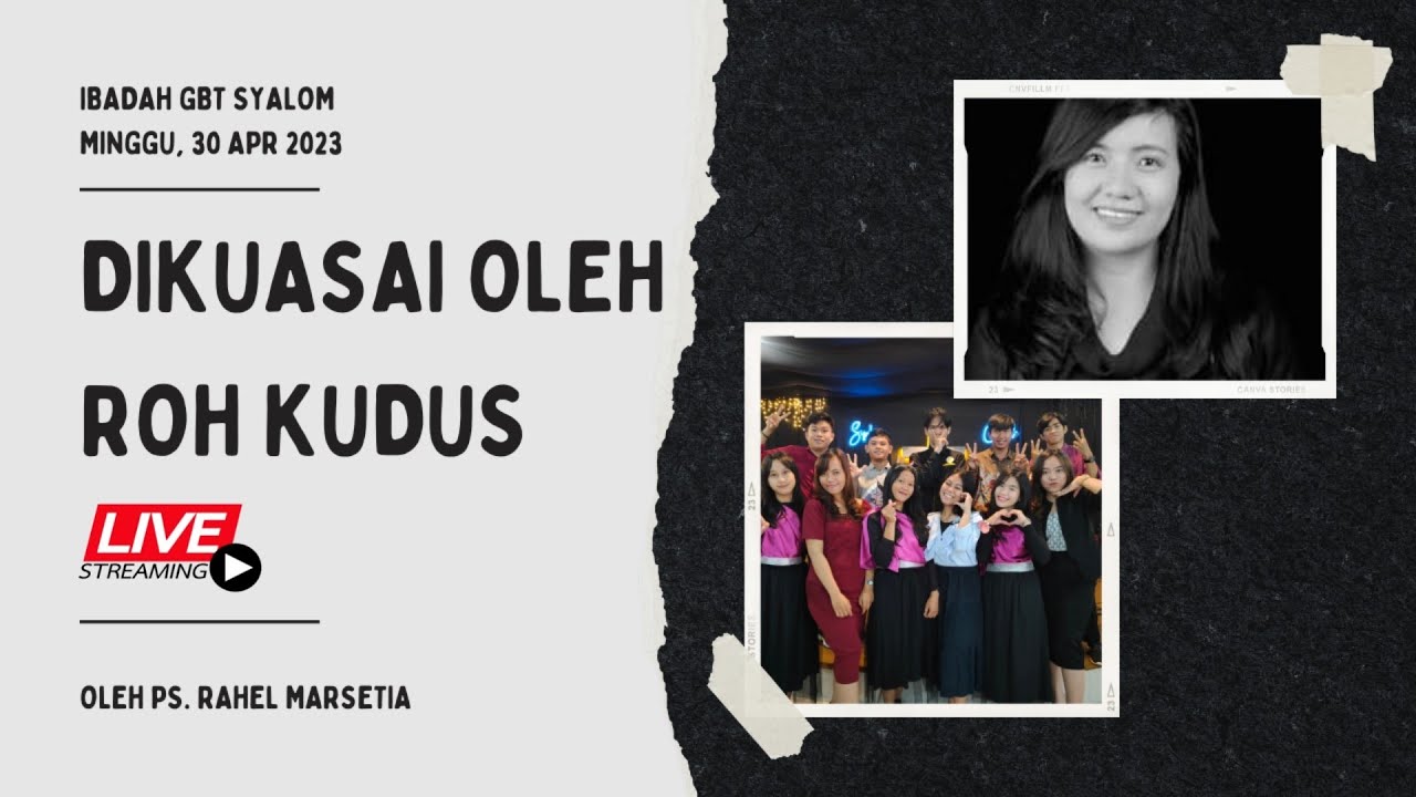 Dikuasai Oleh Roh Kudus (Ps. Rahel Marsetia) - YouTube
