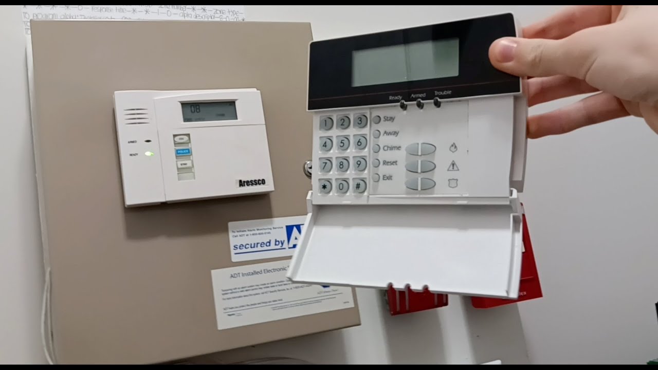 Messing around with my ADT Safewatch system and a DSC keypad - YouTube