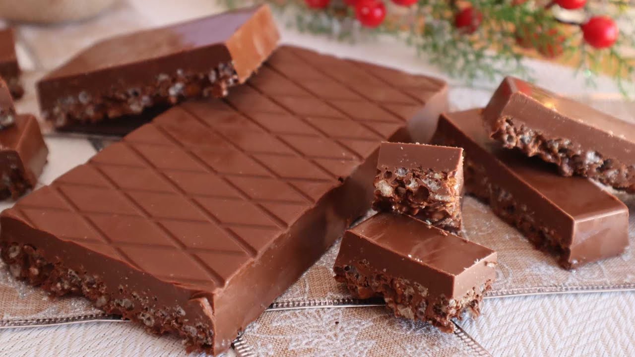 Cómo hacer TURRÓN DE CHOCOLATE SUCHARD, un clásico de Navidad muy fácil ...