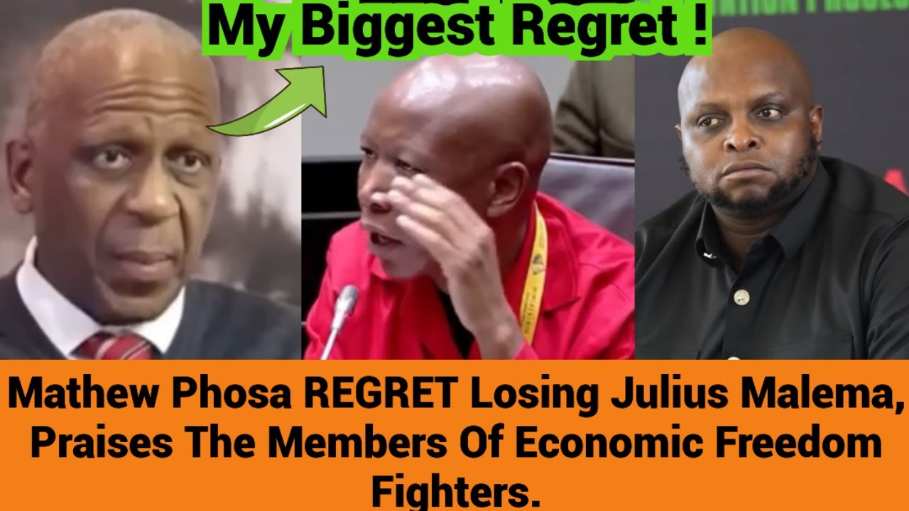 Mathew Phosa REGRET Losing Julius Malema, Praises The Members Of ...