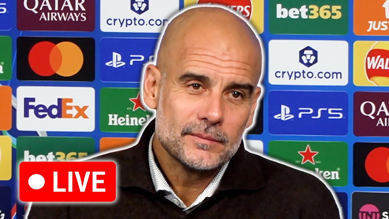 🔴 LIVE | Pep Guardiola post-match press conference | Man City 2-0 ...