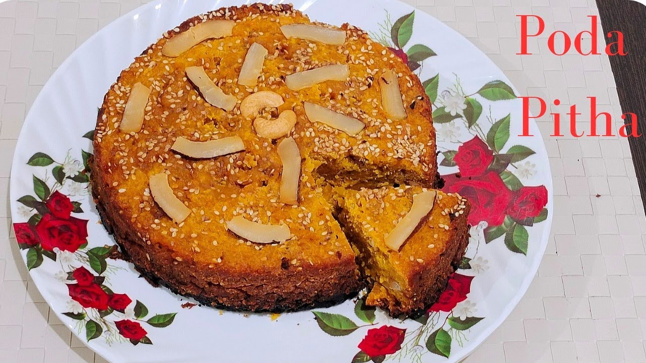 Odisha Special Sweet Poda Pitha || Poda Pitha || Pumpkin Cake ...