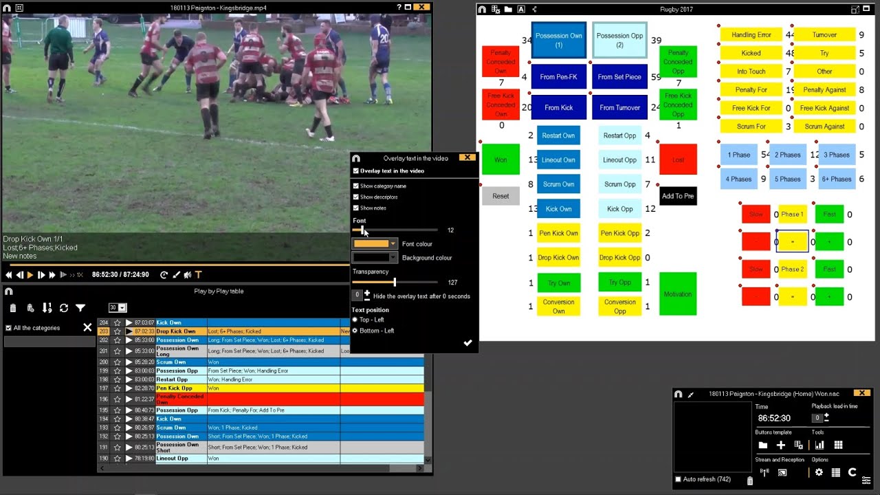 Nacsport Tutorial - Text Overlay on Videos - YouTube
