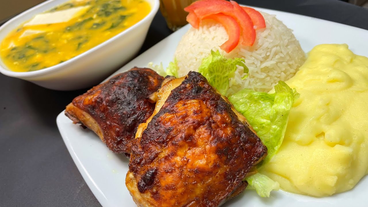 ALMUERZO COMPLETO - facil delicioso y con pocos ingredientes. - YouTube